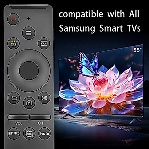 Joelrise Universal Remote Control for Samsung TVs - Compatible with Frame, Crystal UHD, Neo QLED, OLED, 4K, and 8K Smart TVs - Works with Netflix, Prime Video, Hulu (2 pcs)