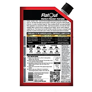 FlatOut Off Road Tire Sealant, Multi-Purpose Formula, Prevents Flat Tires, Fix a Flat Tire, Seals Leaks, Conatins Kevlar, 32 Ounce Bag, 1-Pack