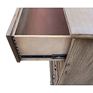 Sunset Trading Solstice 7-Drawer Coastal Dresser in Weathered Gray/Brown Wood