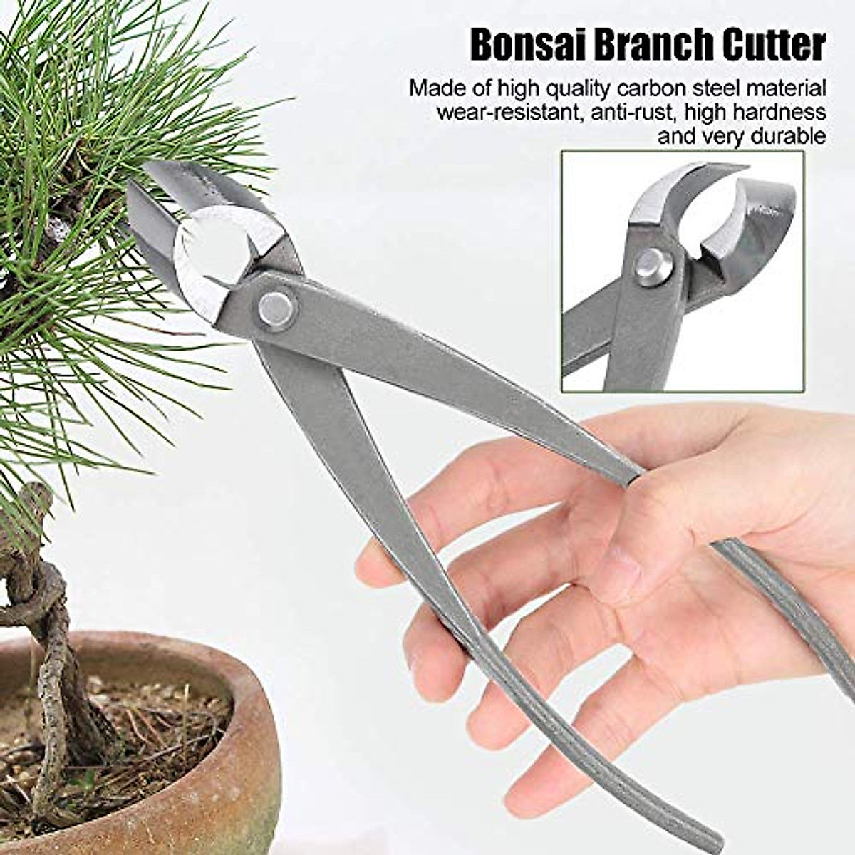 MAVIS LAVEN Branch Cutter 8inch Concave Cutter Bonsai Tools Carbon Steel Gardening Shears Scissors Tools
