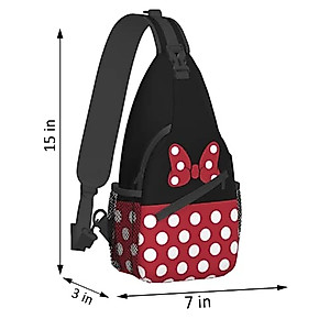 ZLCMMF Cartoon Sling Bag Casual Crossbody Backpack Cute Chest Shoulder Bag for Travel Hiking Gym Shopping, Multicolor