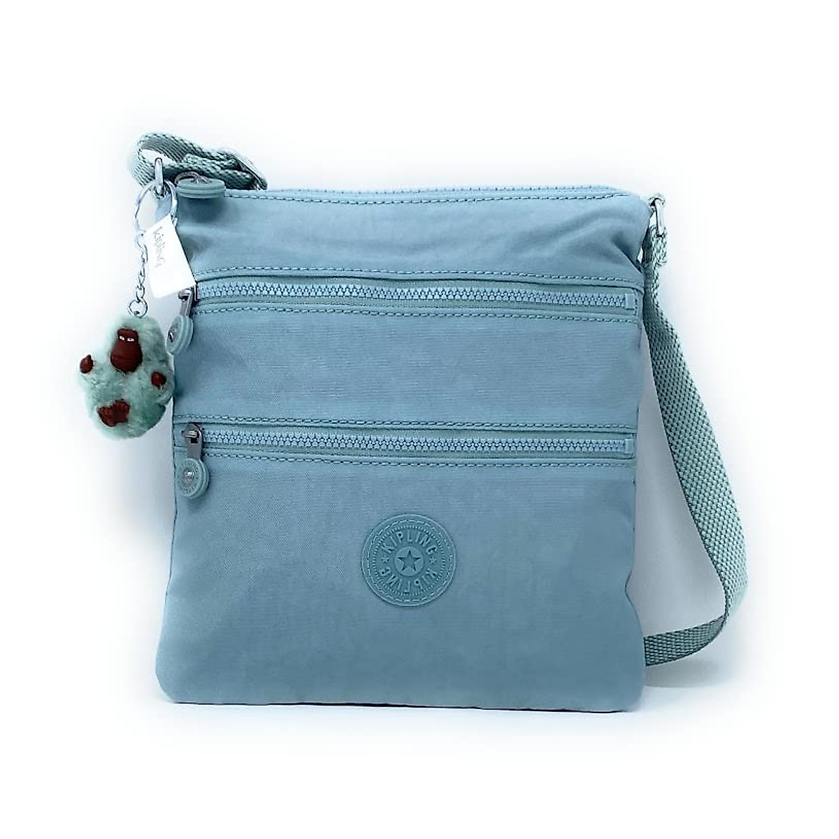 Kipling Women’s Keiko Crossbody Mini Bag, Lightweight Adjustable Purse, Durable Nylon Shoulder Sling (Serene Green)