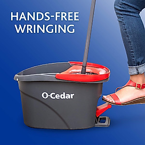 O-Cedar System Easy Wring Spin Mop & Bucket with 3 Extra Refills with Citrus and Lavender Pacs (Variety Pack)