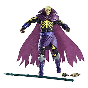 Masters of the Universe Masterverse Scare Glow Action Figure with Glow-in-The-Dark Head & Accessories, 7-inch Motu Collectible Gift for Fans 6 Years Old & Up