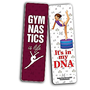 Creanoso I Do Gymnastics Bookmarks (10-Sets X 6 Cards) – Daily Inspirational Card Set – Interesting Book Page Clippers – Great Gifts for Adults and Teens