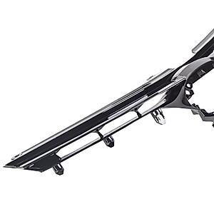 ECOTRIC Front Bumper Upper Hood Grille Compatible with 2017-2019 Toyota Corolla Base CE LE L XLE Sedan 4-door Black Replacement For 5311102B00