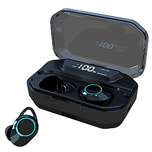 Soonic Android Earbuds, LED Display Wireless Noise Cancelling Earbuds, Compatible with Apple Android, Built-in Microphone, Sweat Resistant IPX7 Waterproof Earbud Bluetooth 5.0 3300 mAh case (G08-88)