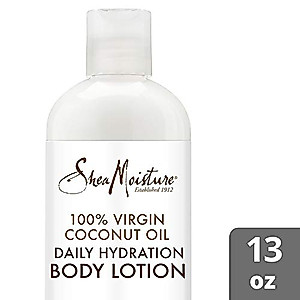 SheaMoisture 100% virgin coconut oil daily hydration body lotion moisturizer, 13 Fluid Ounce