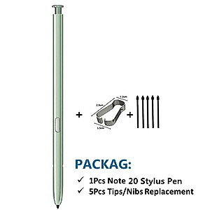 Note 20 S Pen (WithBluetooth) Replacement for Samsung Galaxy Note 20 Note 20 Ultra 5G Stylus Touch S Pen with Tips/Nibs (Green)