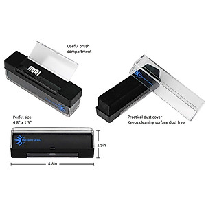 Record-Happy Record Cleaning Velvet Brush - with Anti Static Solution Fluid and Stylus Cleaner Extend Life, Improve Fidelity and Keep your Prized Vinyl Collection LPs like New !