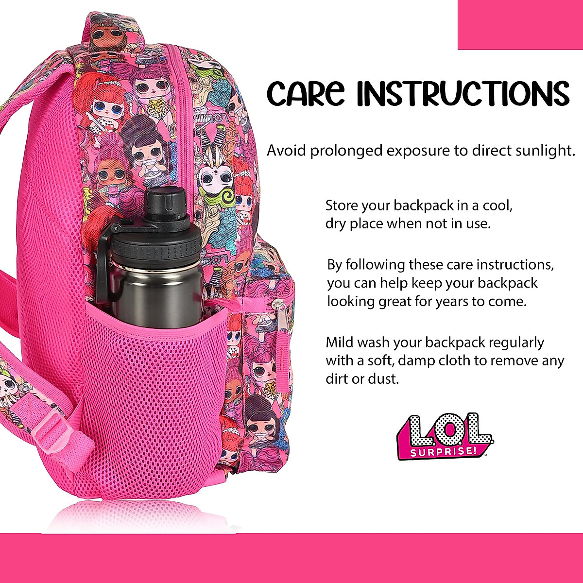 LOL Surprise Dolls Backpack Bookbag | Officially Licensed lol Doll Backpacks For Girls