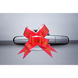 60 Pieces Large Pull Bows for Gift Wrapping, Birthday Gift Wrap Ribbon Pull Bows for Gift Basket Red Pink Heart Bows Ribbon Pull Bows for Birthday Presents, Wedding Baskets, Christmas Decoration