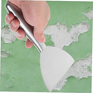 KITANDOVE Stainless Steel Scraper Metal Scraper Paint Scraper Tool for Painting Paint Spatula Scraper Tool for Stains Scrapers for Wallpaper Kitchen Scraper Stainless Steel Kitchen Tool