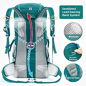 HOMIEE 50L Hiking Backpack Travel Bag Waterproof Camping Backpack with Rain Cover Lightweight Backpacking Backpack Rucksack