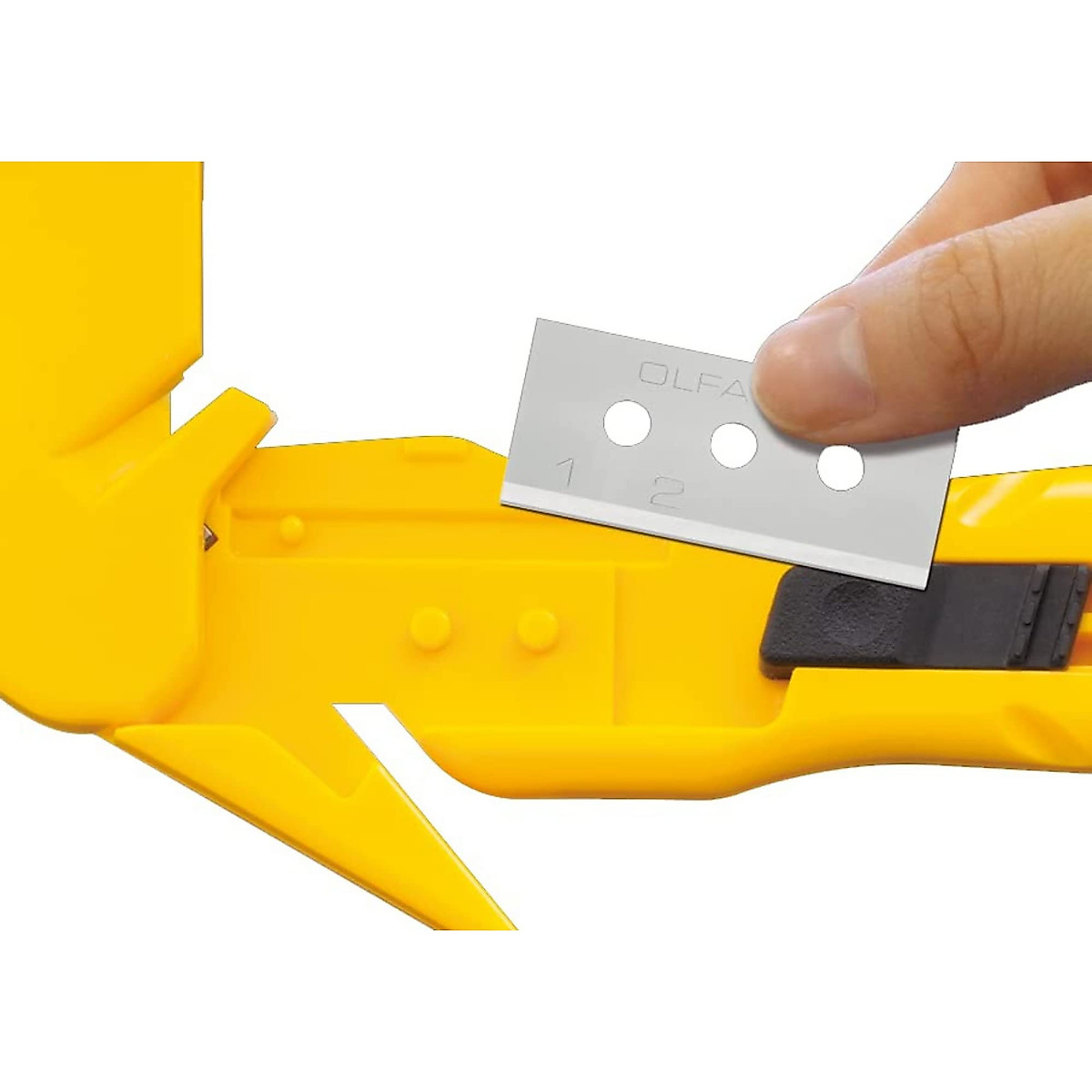 OLFA Concealed Blade Safety Utility Knife (SK-10) - Multi-Purpose Safety Cutter w/Concealed Blade, Tape Splitter, & Non Slip Ergonomic Handle, Replacement Blades: OLFA SKB-10 Safety Blades