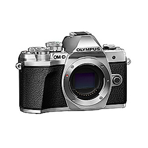Olympus OM-D E-M10 Mark III Camera Body (Silver), Wi-Fi Enabled, 4K Video