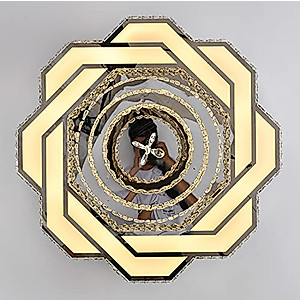 W32'' Living Room Modern Crystal Chandelier Large Foyer Chandeliers Crystal Shades Chandeliers Entrance High Ceiling Chandeliers Bedroom Dining Shandaler 3000K-6000K Infinity Lighting Fixtuers Lamps