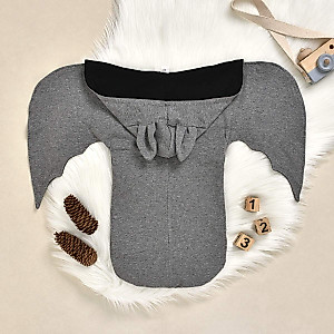 Camidy Newborn Baby Cute Bat Shaped Hooded Receiving Blanket Cotton Swaddle Sleeping Bag Shower Gift for Baby Boy Girl