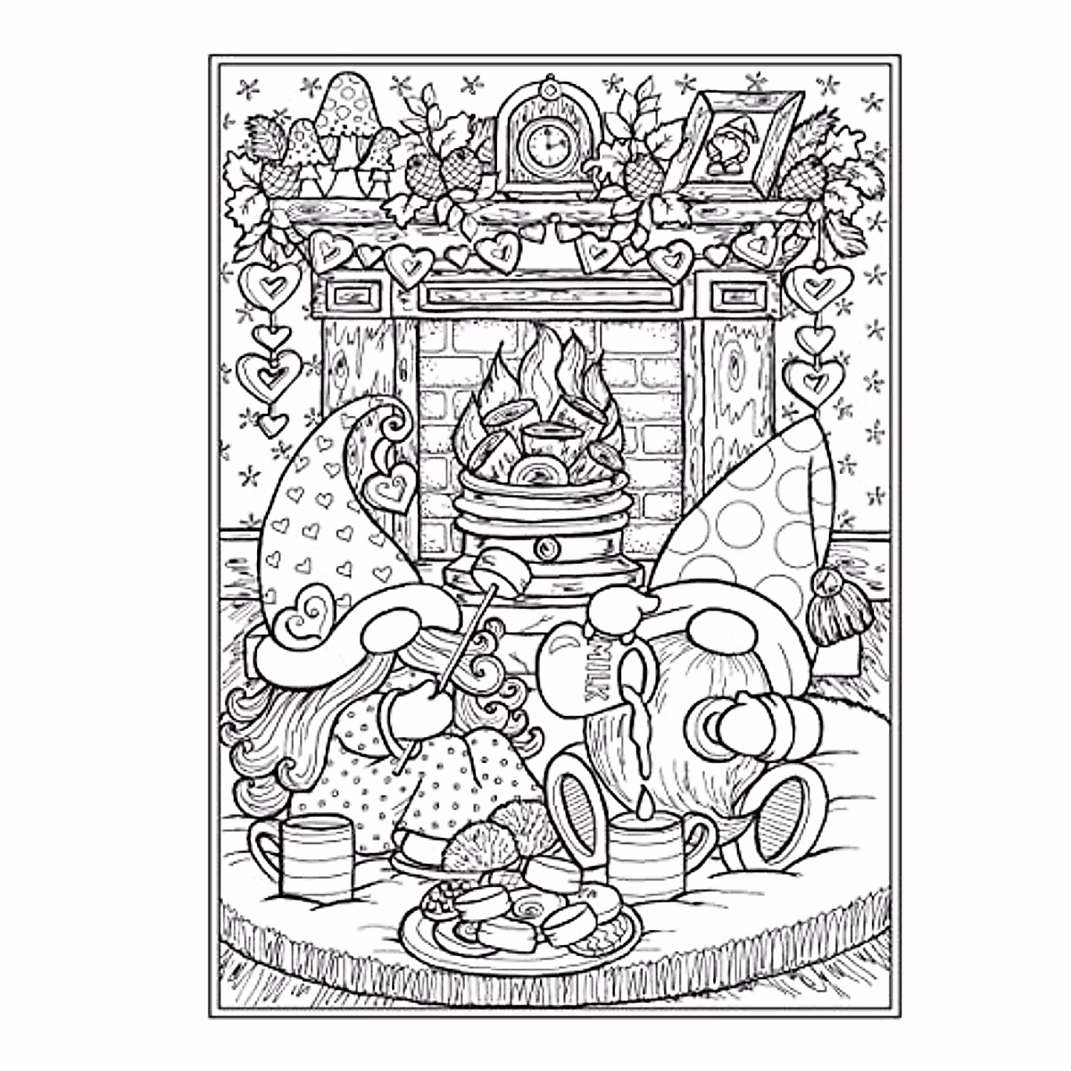 Creative Haven Gnome Sweet Gnome Coloring Book (Adult Coloring Books: Fantasy)