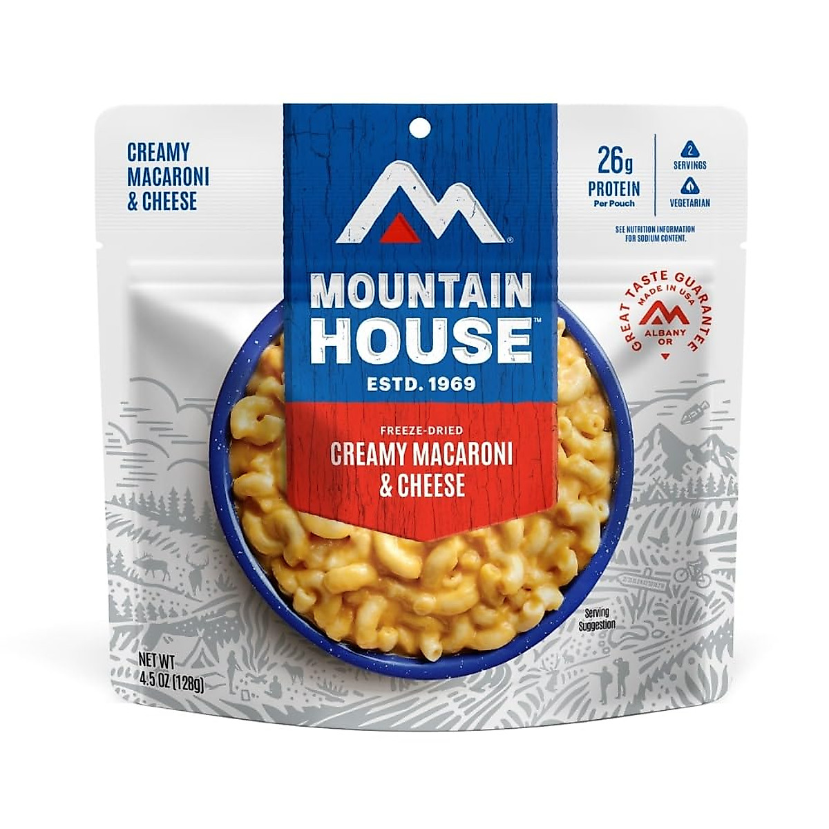 Mountain House Creamy Macaroni & Cheese | Freeze Dried Backpacking & Camping Food | 6-Pack