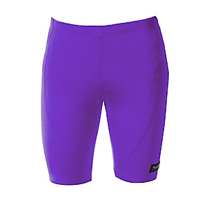 Aeroskin Long Short in Solid Colors with Side Panels, Drawstring and Grippers (Purple, Kids-2)