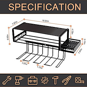 Power Tool Storage Organizer,Wall Mount Tool Holder Rack for Electric Drill,Heavy-Duty Tool Storage with Screwdriver Holder,Premium Garage Storage & Organization,Perfect Storage Gift for Men Husband