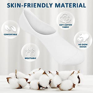 Ordenado Women's 9 Pairs Casual Thin No Show Socks Non Slip Flat Boat Line