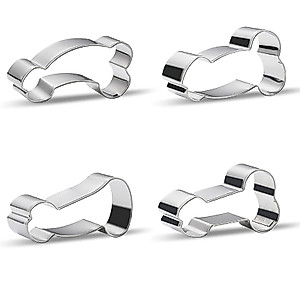 4-Piece Set of Creative Cookie Cutters，Cookie Baking Molds DIY Funny Stainless Steel Biscuits Molds Kitchen Supplies