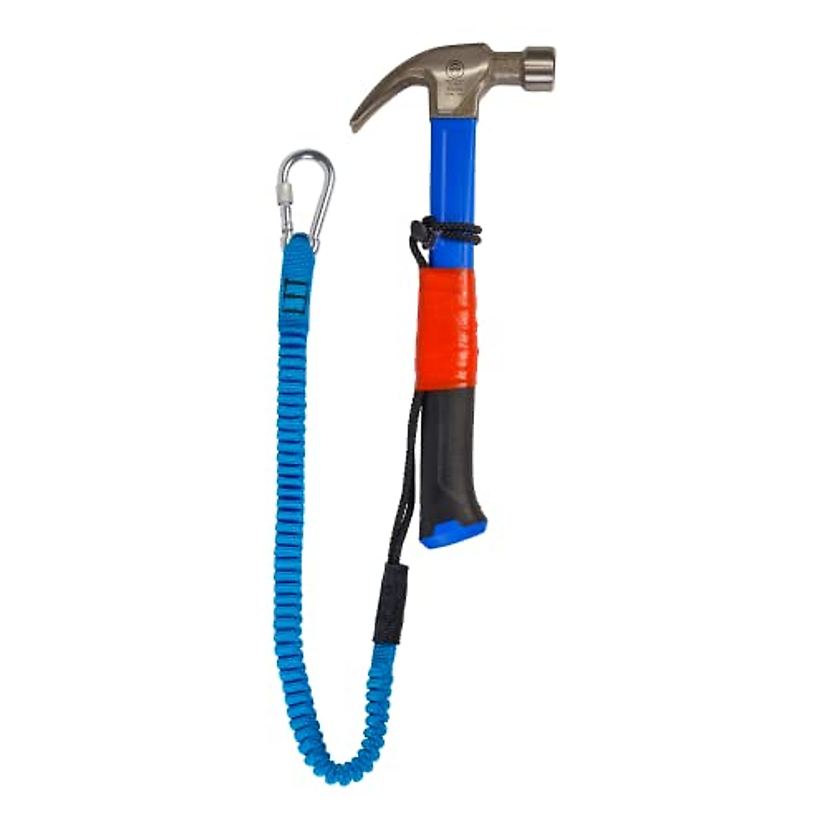 Palmer Safety Tool Lanyard w/Single Carabiner & Adjustable Loop End, Maximum Strength 7KG / 15.0lbs, 52" Total Length, Aluminum Screw Lock Carabiner T2203 (1-Pack)