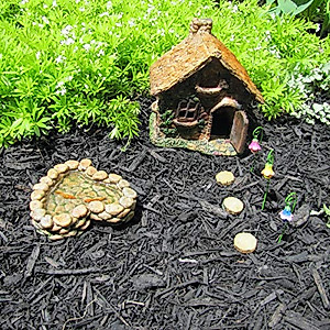 TG,LLC Treasure Gurus Miniature Fairy Garden Stone Rock Koi Fish Pond Landscape Ornament Dollhouse Outdoor Decor