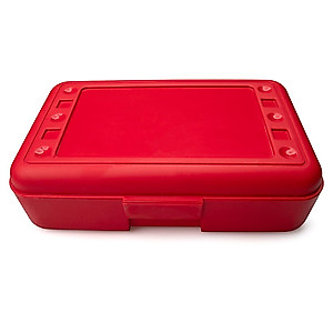 Craft County Solid Color Pencil Box – Store All Your Art Supplies in 1 Convenient Location – 5 Vibrant Colors to Choose From