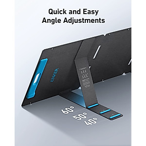 Anker 531 Solar Panel, 200W Foldable Portable Solar Charger, IP67 Waterproof, 23% Higher Energy Conversion Efficiency, Smart Sunlight Alignment, for Camping, RV (Only for 767 Powerhouse) (Renewed)