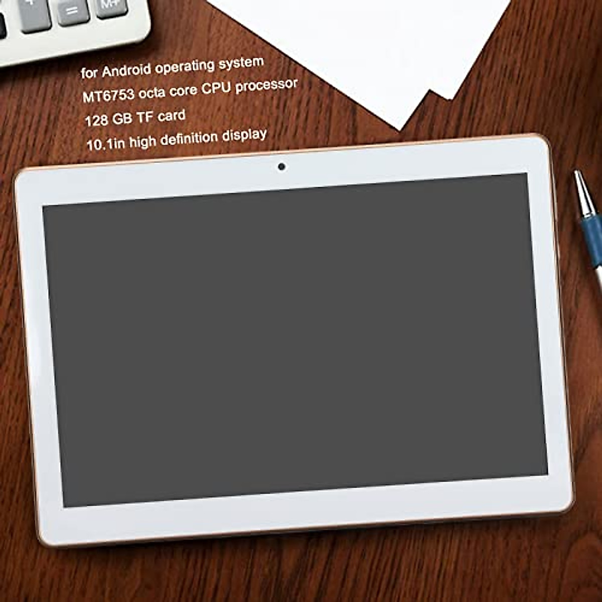 10.1in Tablet, 4GB RAM 64GB ROM 4G Calling Tablet 1280x800 Resolution for Office Work for Entertainment(#3)