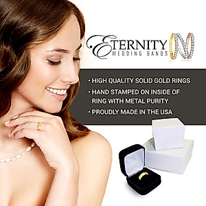 EWB Signature Jewelry Classic 6mm Solid Gold Wedding Band in 14K Yellow Gold, Comfort Fit, Finger Size 9.5