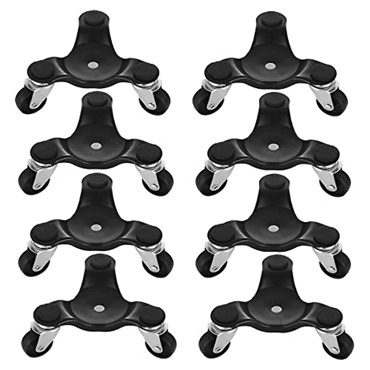 FactorDuty 8 Pack 3 Wheel Mover's Dolly Moving Furniture Dolly Furniture Mover