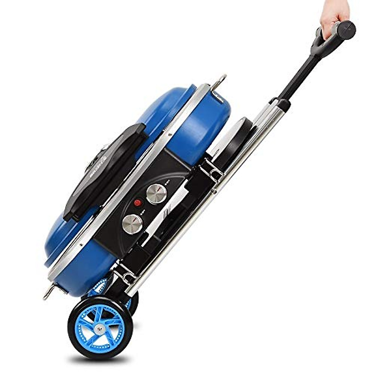 TONPOP Integrated Portable Trolley BBQ Grill Outdoor Camping Barbecue Grill Gas Stove Kebab Grill Camping Grill