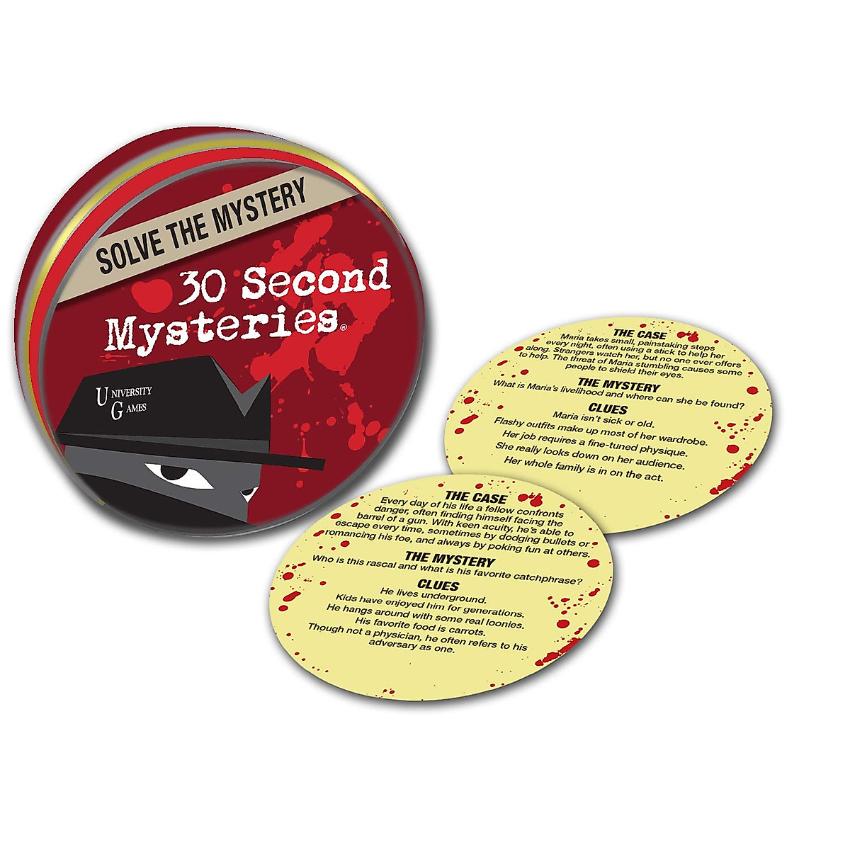 University Games Mystery, Mind and Logic - 30 Second Mysteries Red
