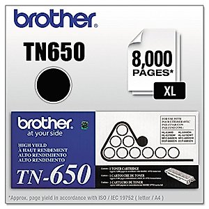 Brother Tn650 High-Yield Toner Cartridge, Black - in Retail Packaging