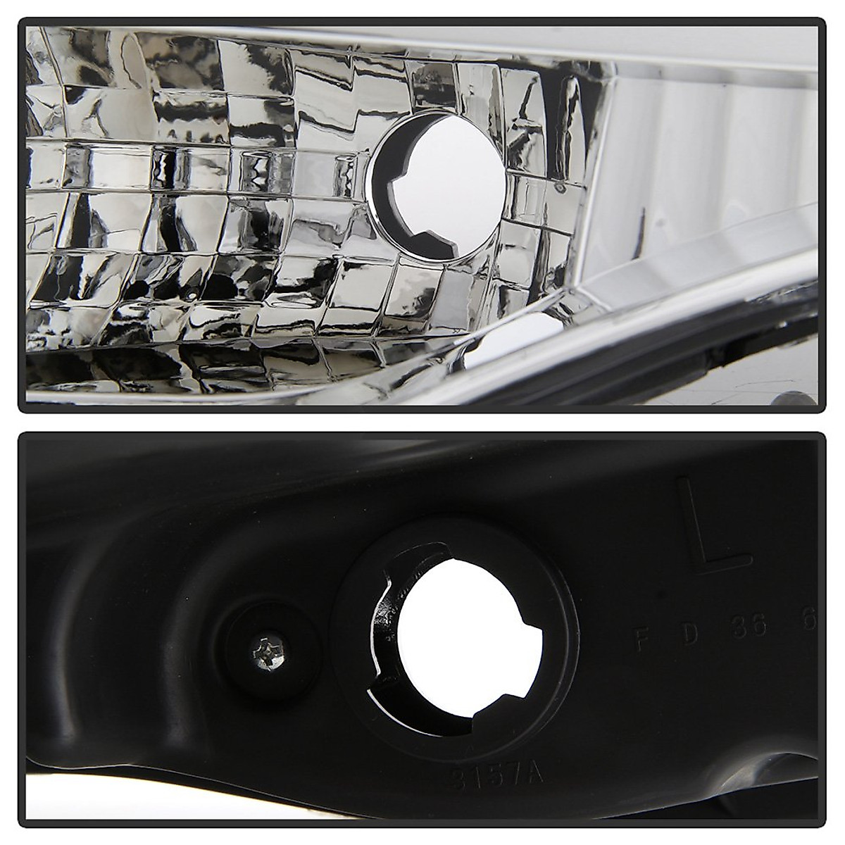 ACANII - For 2007-2014 Ford Expedition Headlights Driver + Passenger Side 07-14 Replacement Headlamps