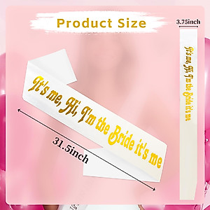 It's Me Hi I'm The Bride It's Me Sash - Bachelorette Party Decorations, Bride to Be Sash, Bachelorette Party Sash, Wedding Bridal Shower Party Decorations