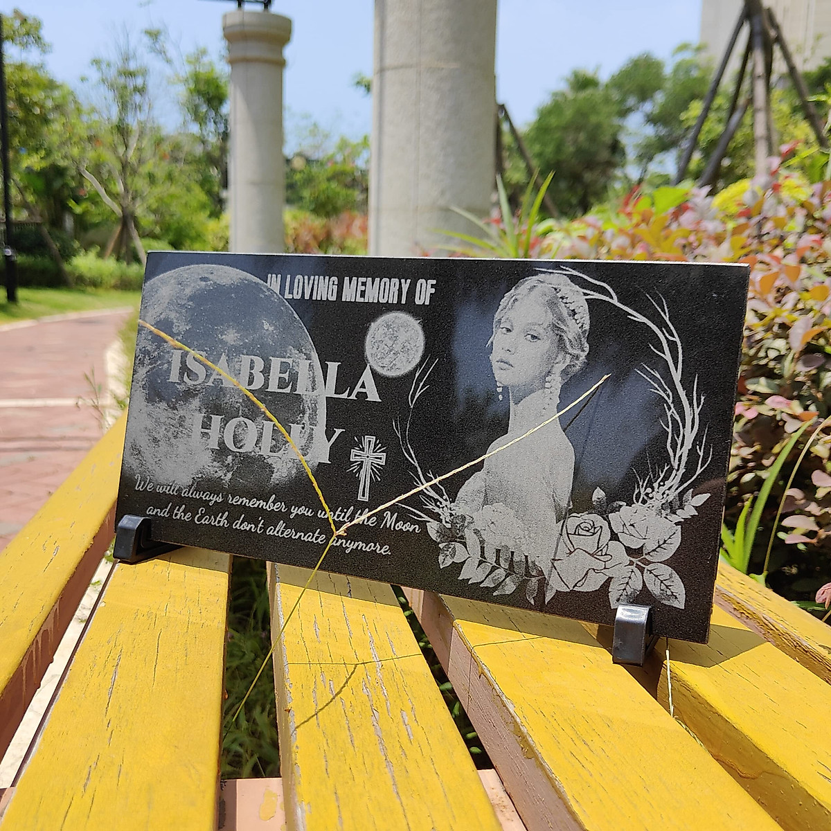 Human Memorial Stone Personalized,Grave Plaque,Graves Stones,Grave Marker,Memorial Grave,Grave Decorations,Headstones for Graves