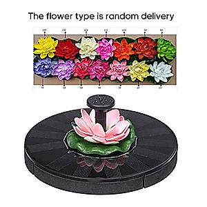 n/a Solar Fountain Round Water Source Home Water Fountains Decoration Garden Pond Swimming Pool Bird Bath Waterfall (Color : Type 1)