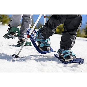 MSR Shift Youth Snowshoes for Teens and Young Adults (Pair), Tron Blue, 19"