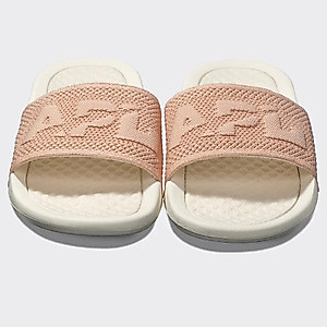 APL: Athletic Propulsion Labs Women's Big Logo Techloom Slide, Ivory/Blush, 9