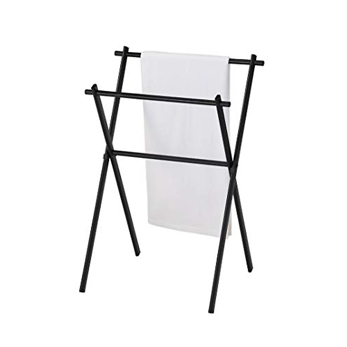 Kings Brand Furniture - Metal Freestanding 2-Tier Bathroom Towel Rack Stand, Black