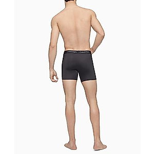 Calvin Klein Men's Micro Stretch 3-Pack Boxer Brief, 3 Black, L