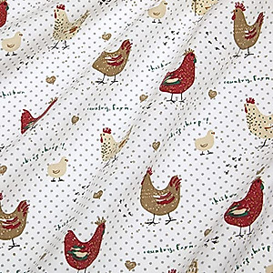 Cackleberry Home Farmhouse Chicken Kitchen Towels 100% Cotton, Set of 3