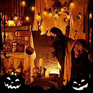 25 Pack C9 Orange Christmas Replacement Bulbs, LED Orange Ceramic Night Lights for Halloween Christmas Outdoor Indoor Patio String Lights, C9/E17 Candelabra Base, 0.6 Watt