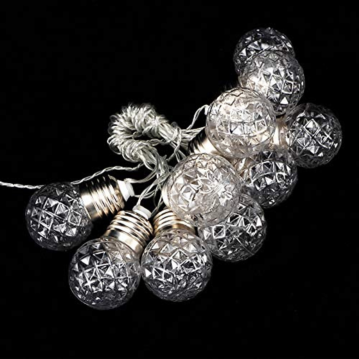 LED Fairy Lights, Crystal Balls Lights Automatic Charging Garden Light Decorative Light Solar Powered String Light for Home Garden Party, Festival