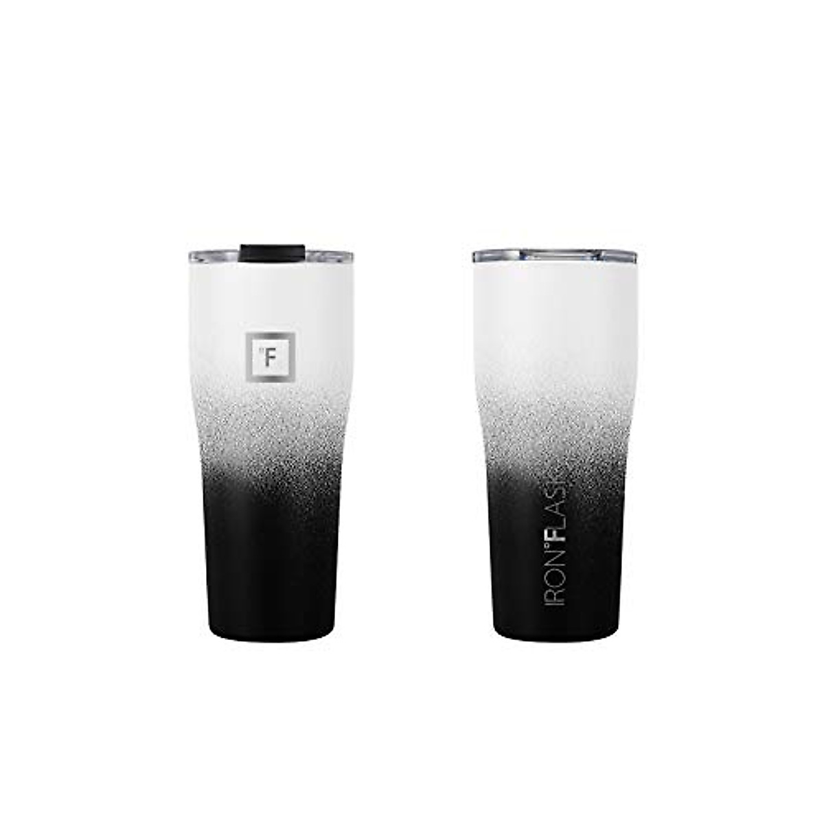 IRON °FLASK Insulated Rover Tumbler w/Lid & Straw - Leak Proof & Stainless Steel Bottle for Hot & Cold Drinks - Coffee Travel Mug, Water Metal Canteen, Thermal Cup - Day & Night, 24 Oz